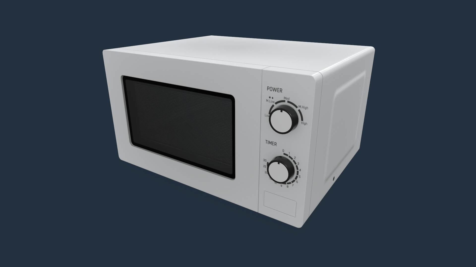 Microwave - 3D Model by AshMesh