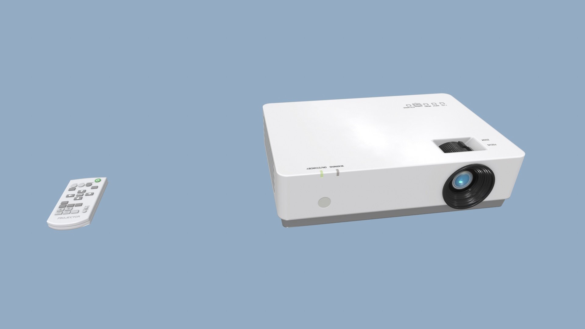 Projector and Screen - 3D Model by AshMesh