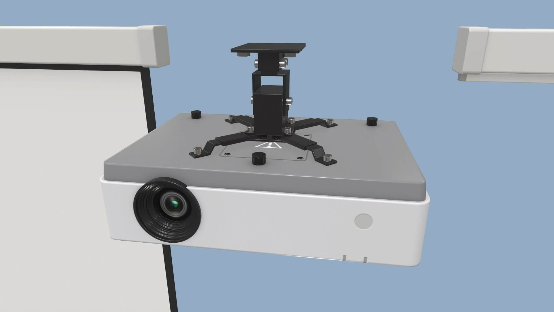 Projector and Screen - 3D Model by AshMesh