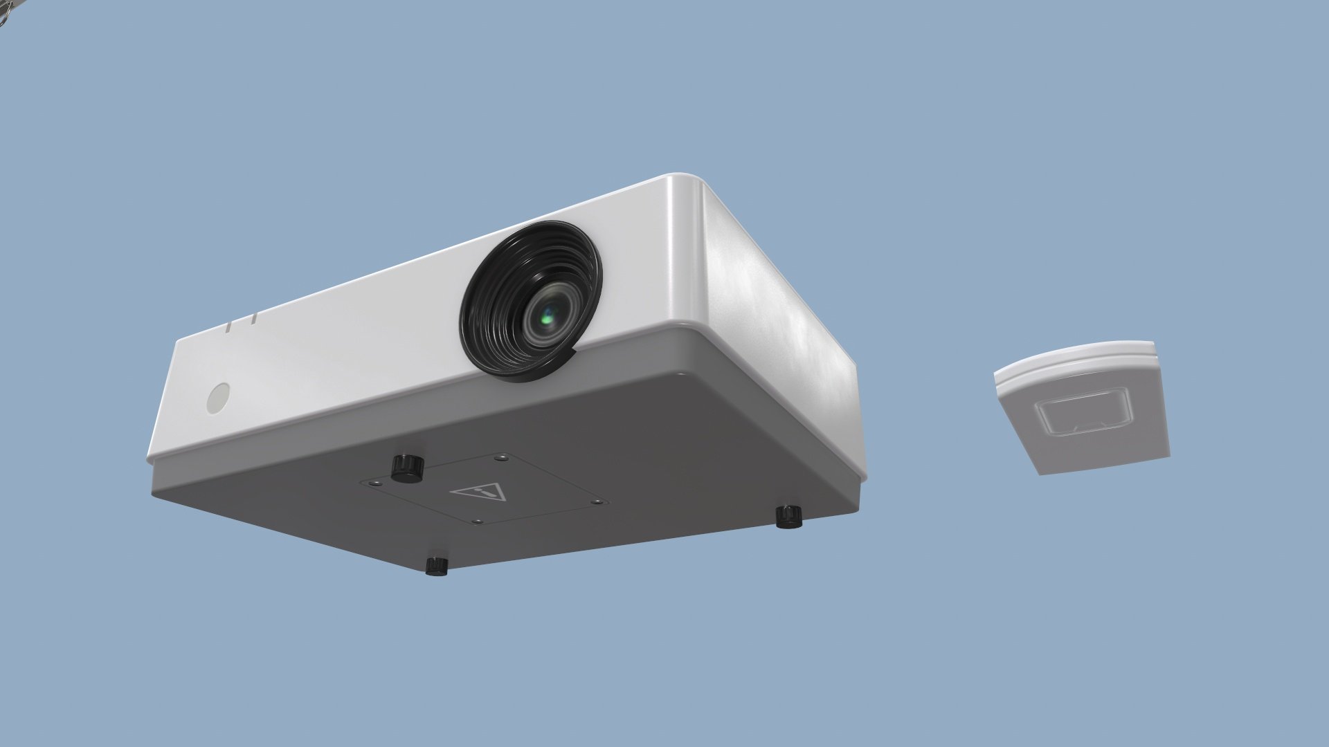 Projector and Screen - 3D Model by AshMesh