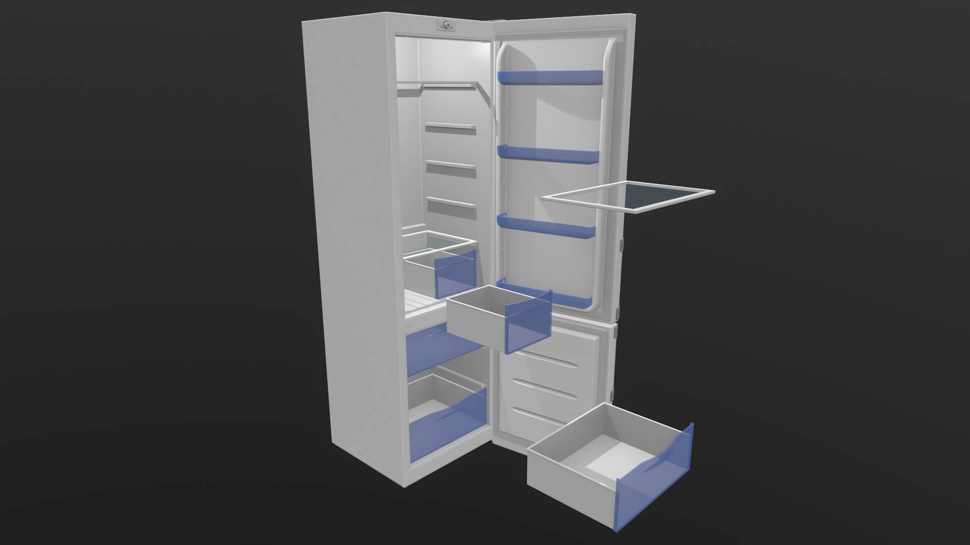 Refrigerator - 3D Model by AshMesh