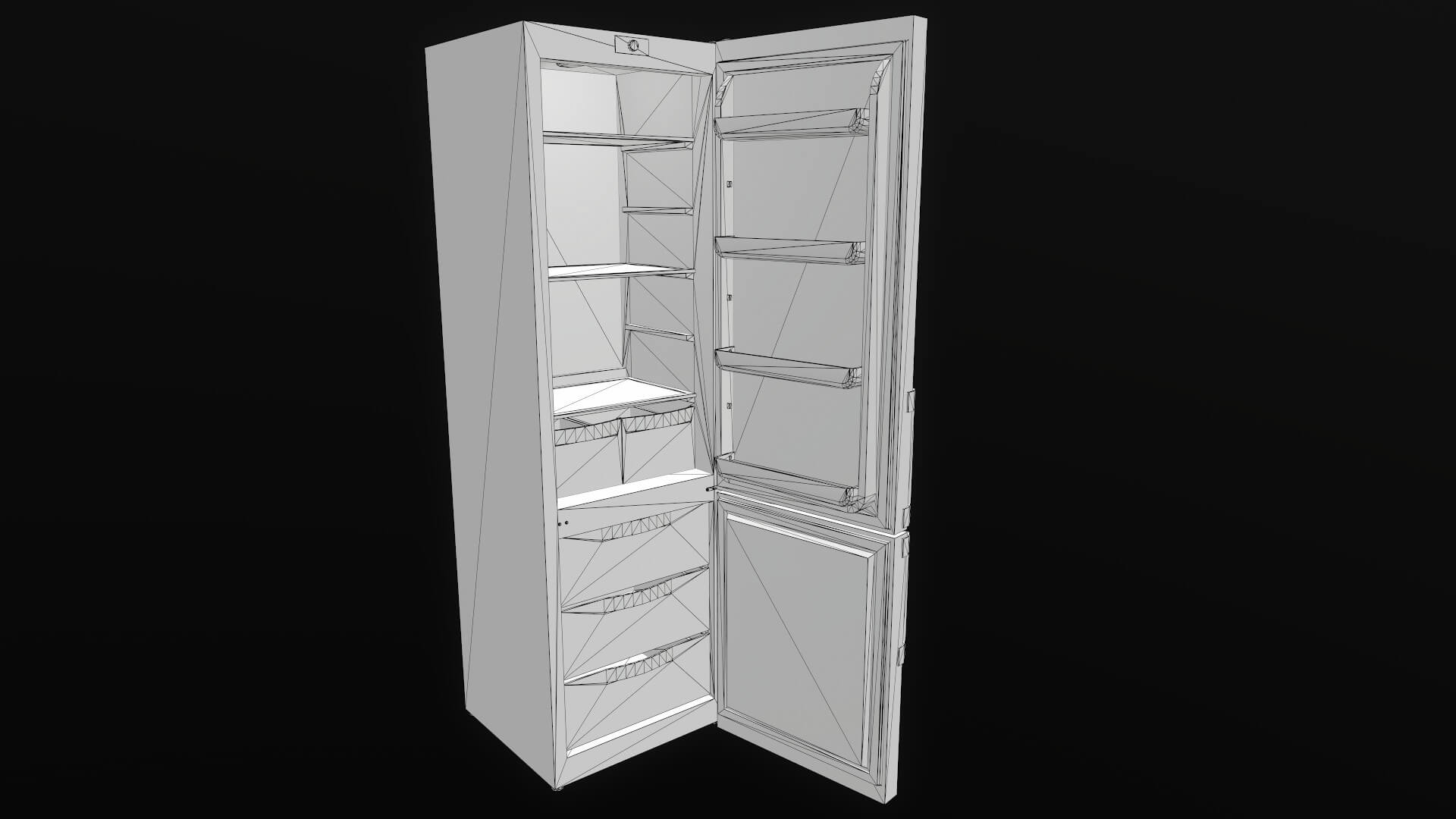 Refrigerator - 3D Model by AshMesh
