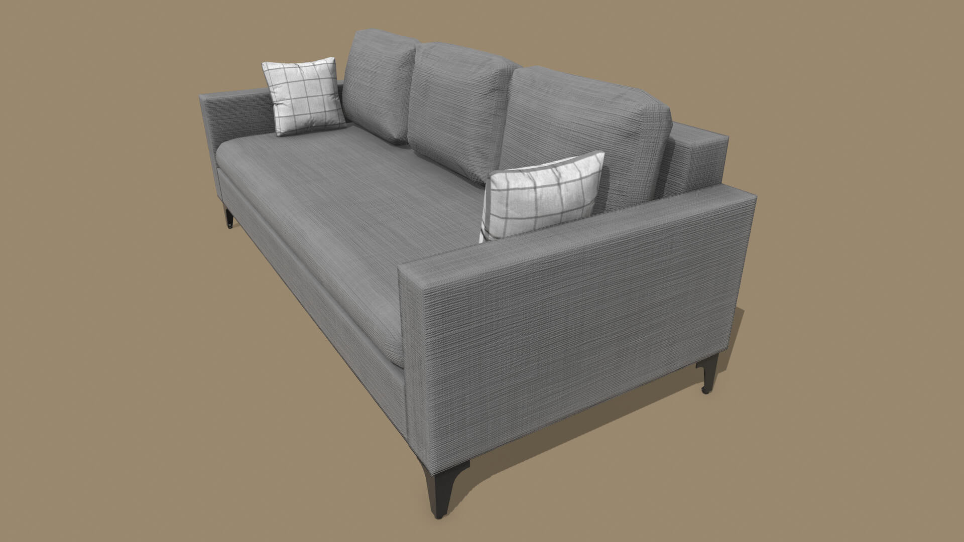 Sofa in 2 Colors - 3D Model by AshMesh