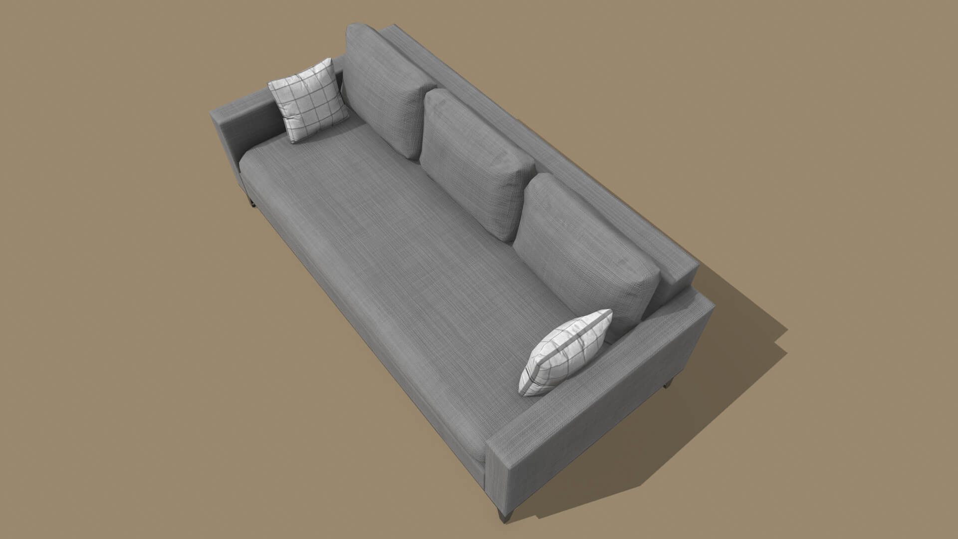 Sofa in 2 Colors - 3D Model by AshMesh