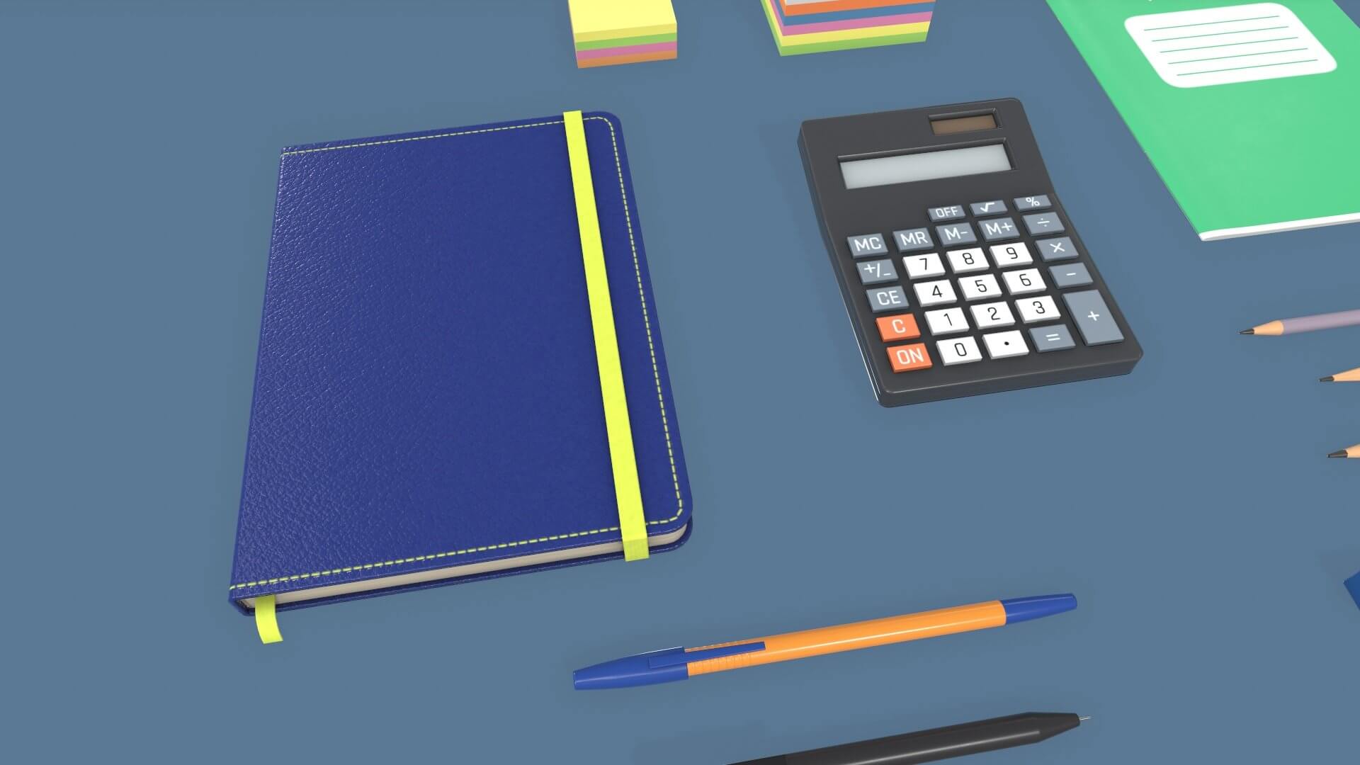 Office Supplies - 3D Model by AshMesh