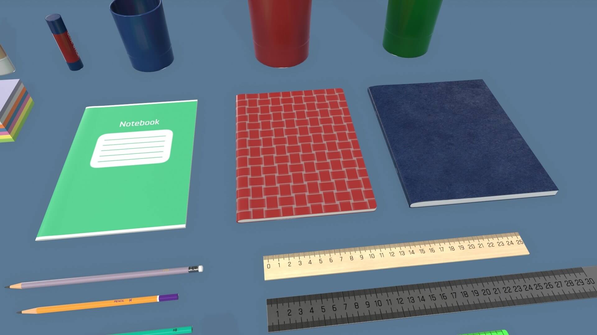 Office Supplies - 3D Model by AshMesh