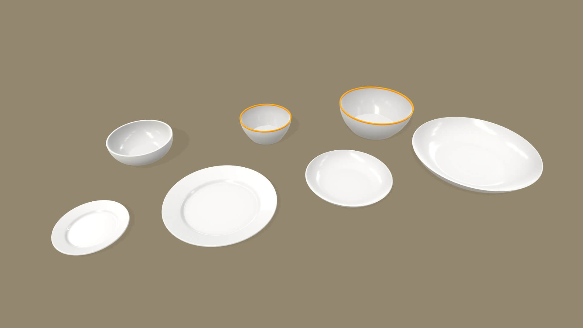 Tableware - 3D Model by AshMesh