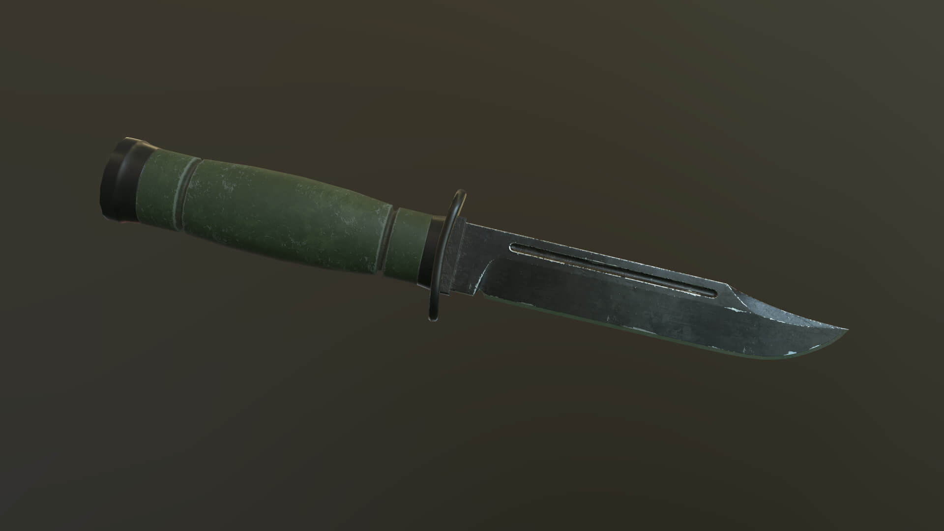 Tactical Combat Knife - 3D Model by AshMesh