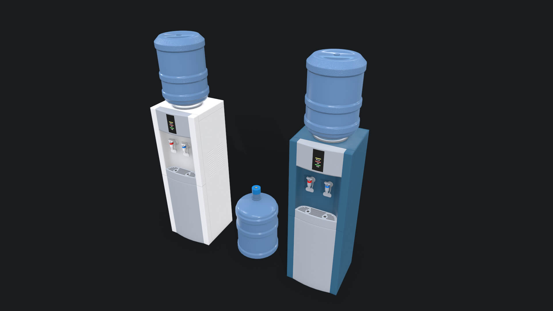 Water Cooler - 3D Model by AshMesh