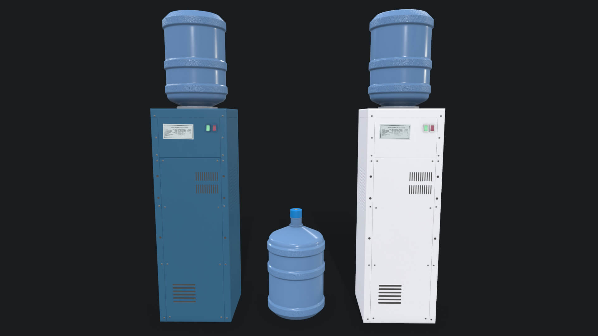 Water Cooler - 3D Model by AshMesh