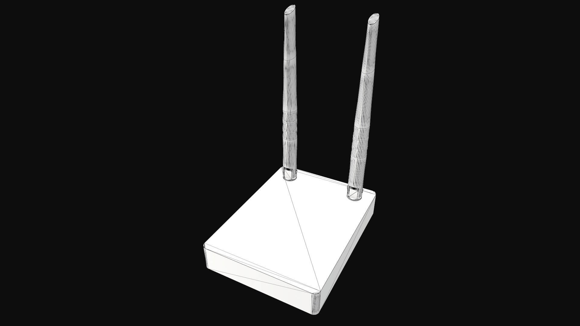 Wi-Fi Router 3D Model by AshMesh