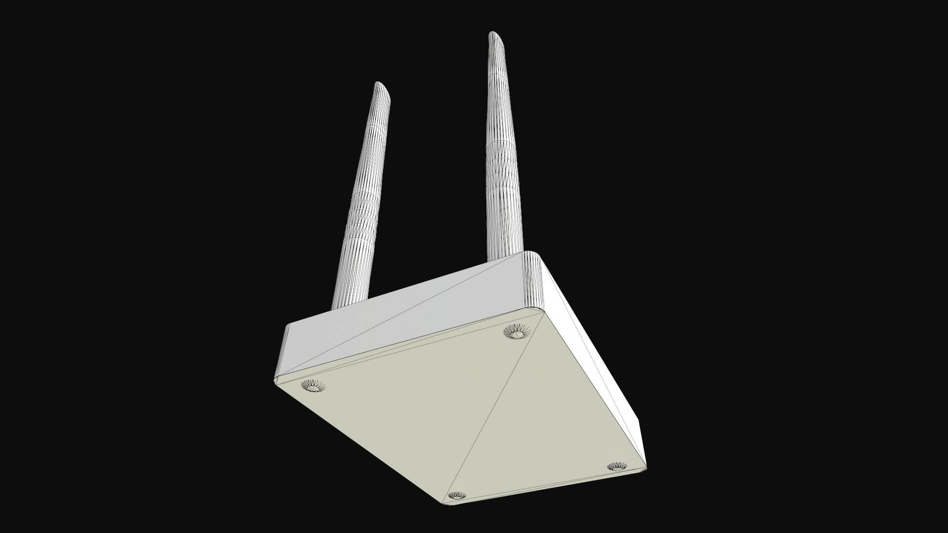 Wi-Fi Router 3D Model by AshMesh