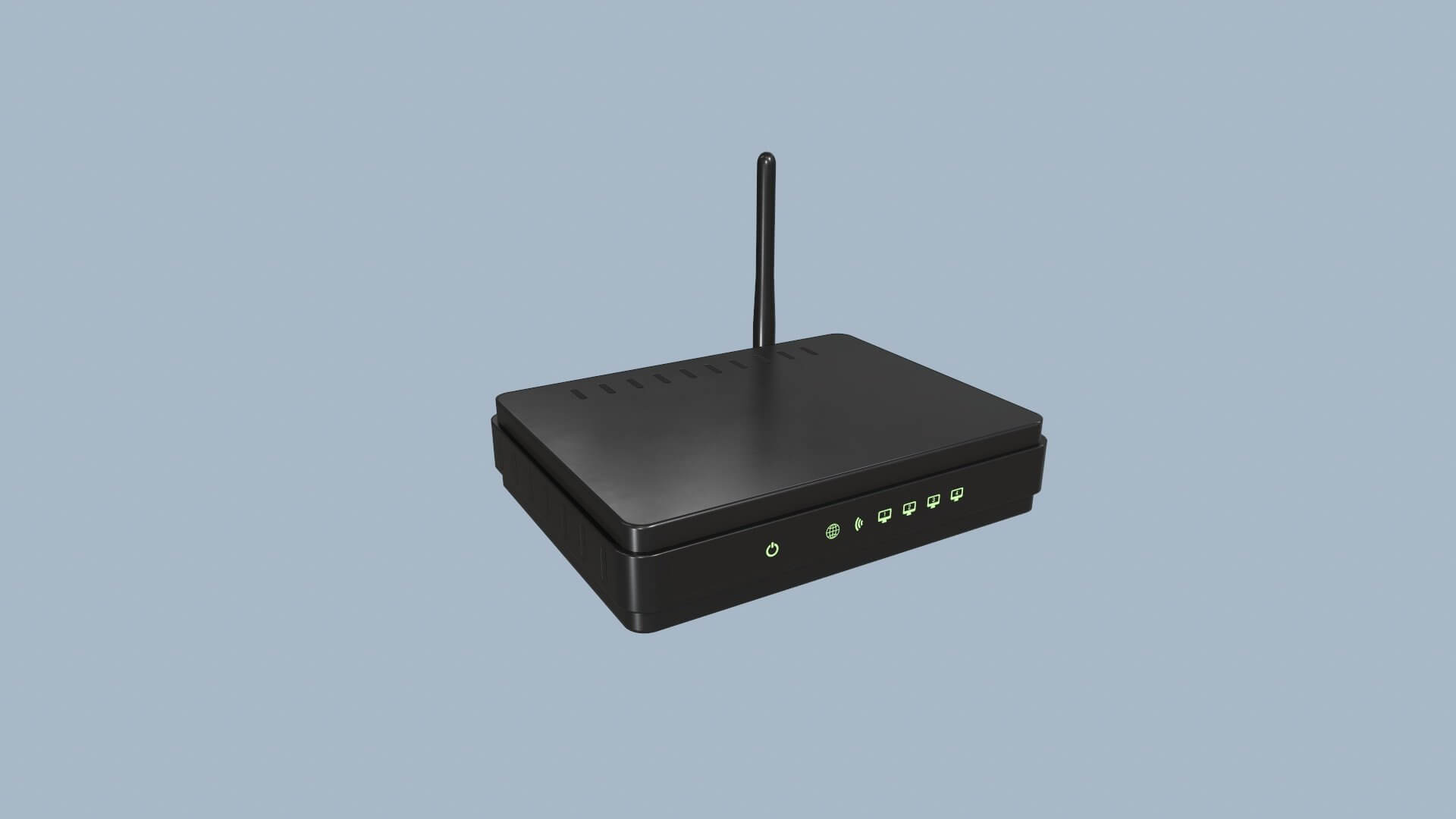 Wi-Fi Router 3D Model by AshMesh