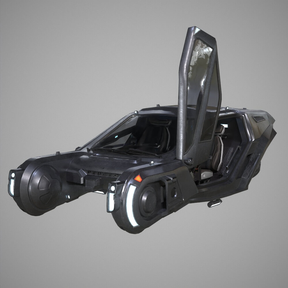 Blade Runner 2049 Spinner - 3D Model by asiry