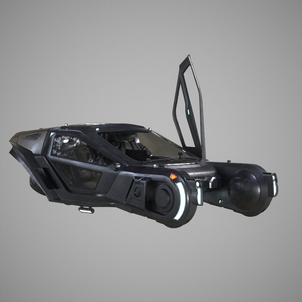 Blade Runner 2049 Spinner - 3D Model by asiry