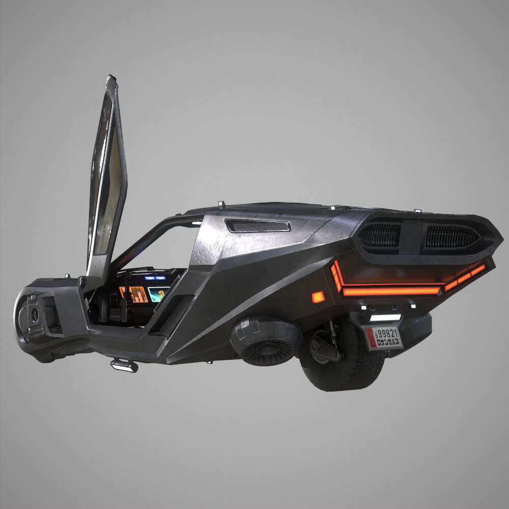 Blade Runner 2049 Spinner - 3D Model by asiry