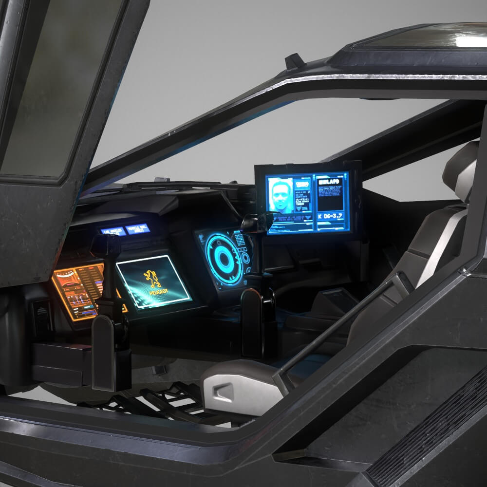 Blade Runner 2049 Spinner - 3D Model by asiry