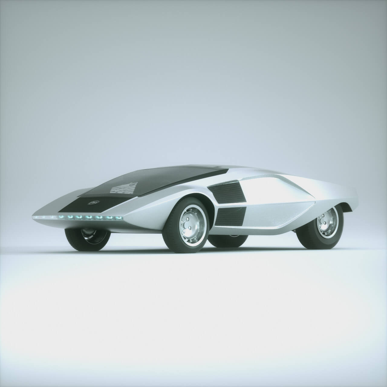 Lancia Stratos Zero 1970 - 3D Model by asiry