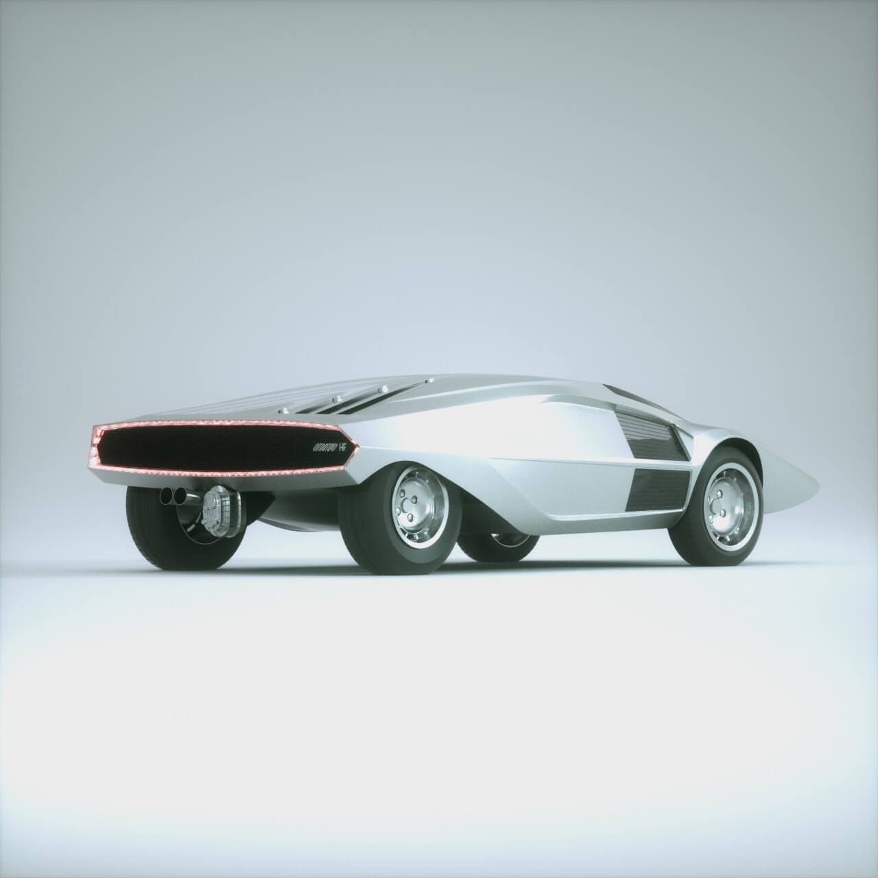 Lancia Stratos Zero 1970 - 3D Model by asiry