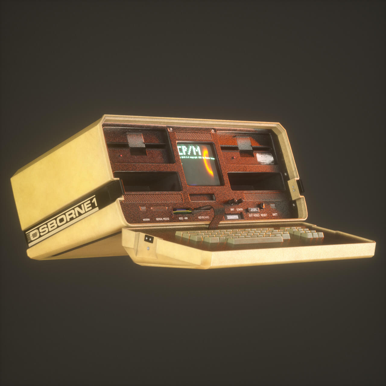 Osborne 1 Computer - Free 3D Model by asiry