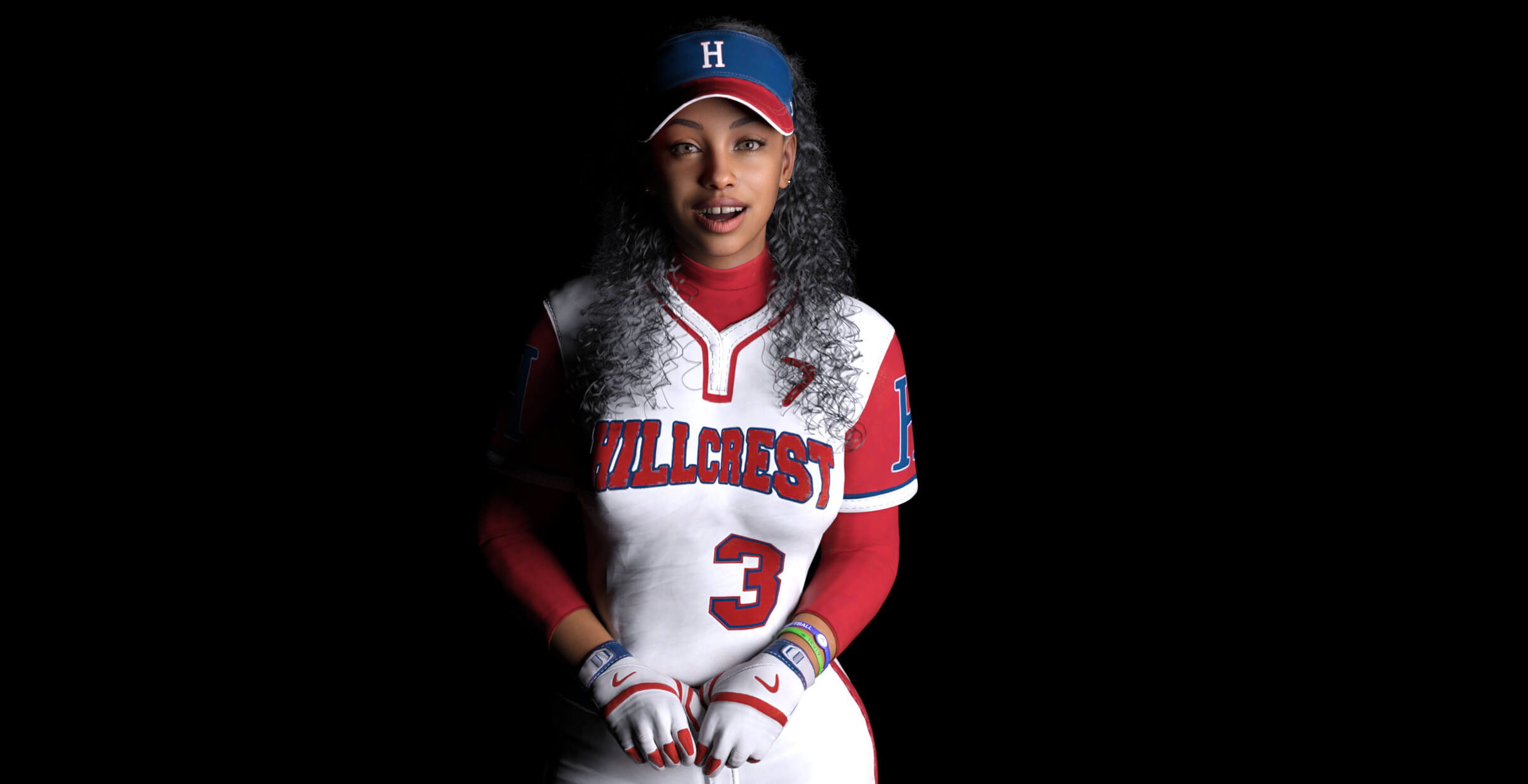 Softball Ready 3D Render, Digital Art by askmrl921