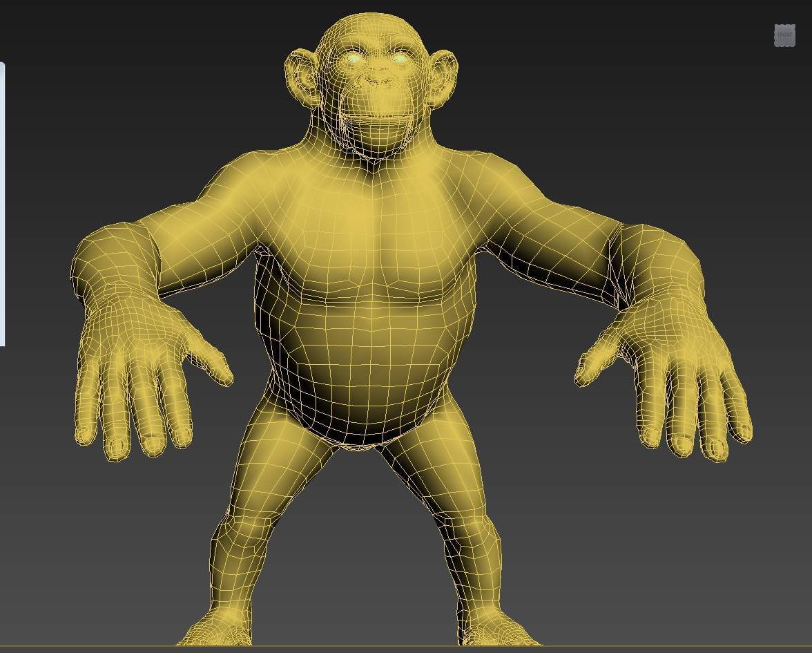 Chimpanzee - 3D Model by Astil