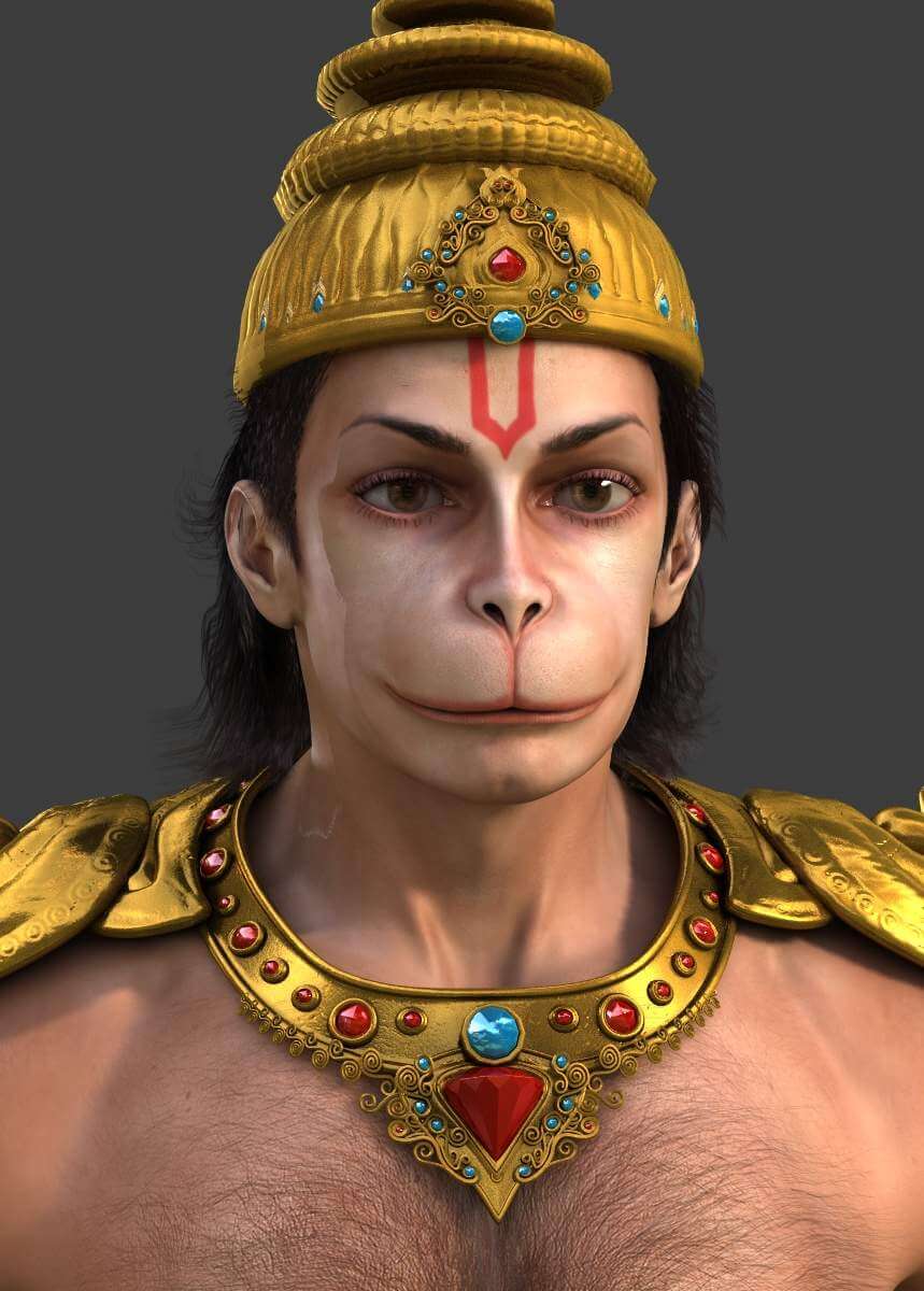 Hanuman - 3D Model by Astil