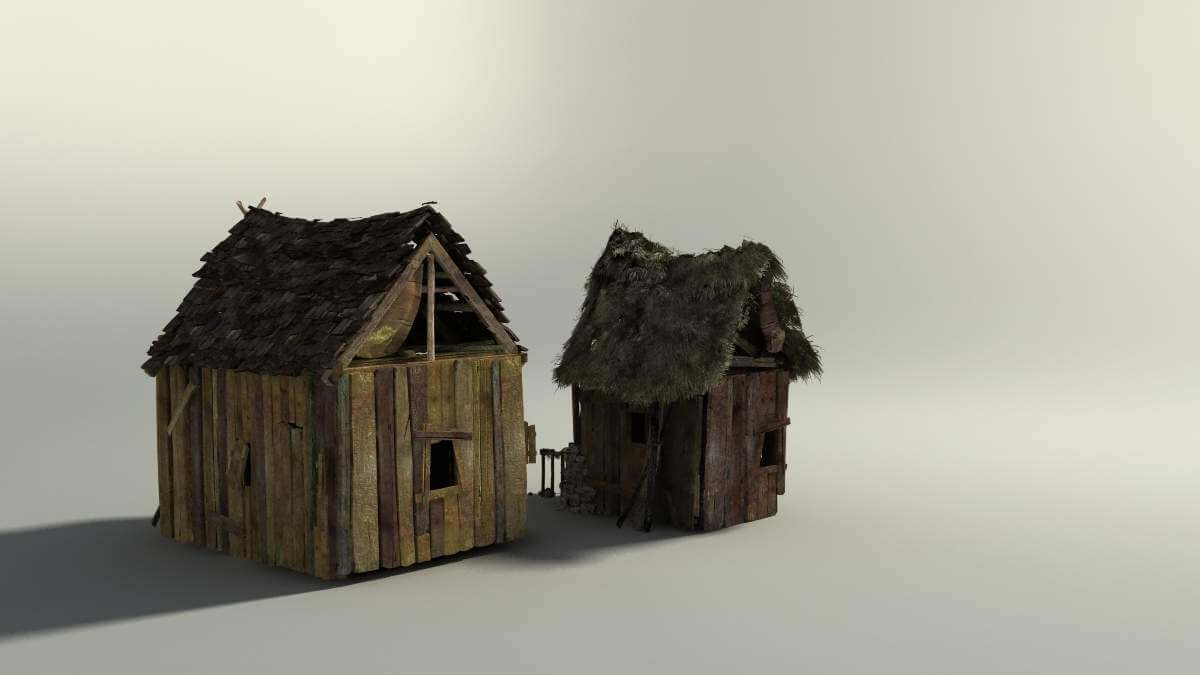 Shack Set 2 - 3D Model by Astil