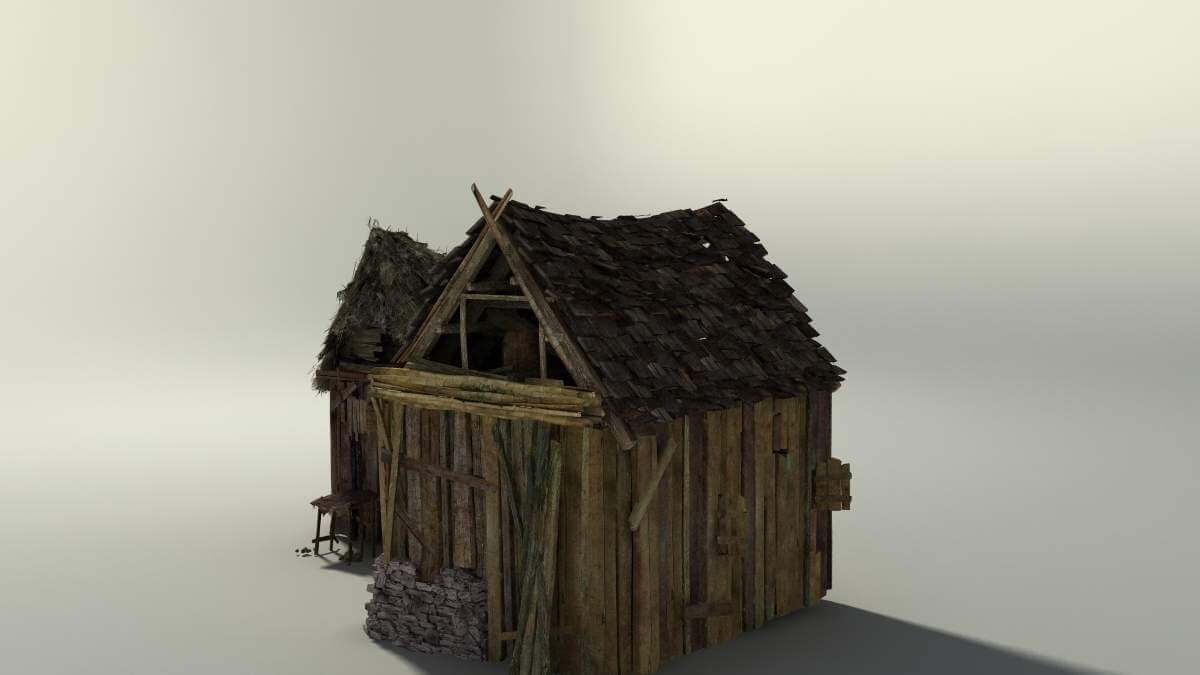 Shack Set 2 - 3D Model by Astil