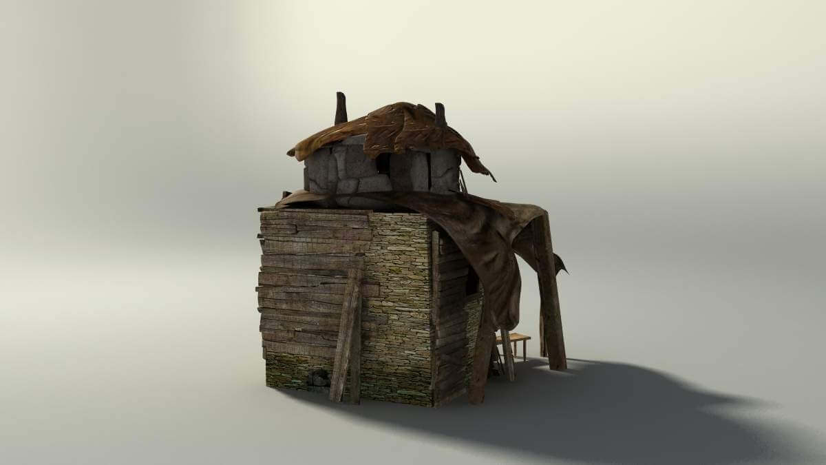 Shack Set 2 - 3D Model by Astil