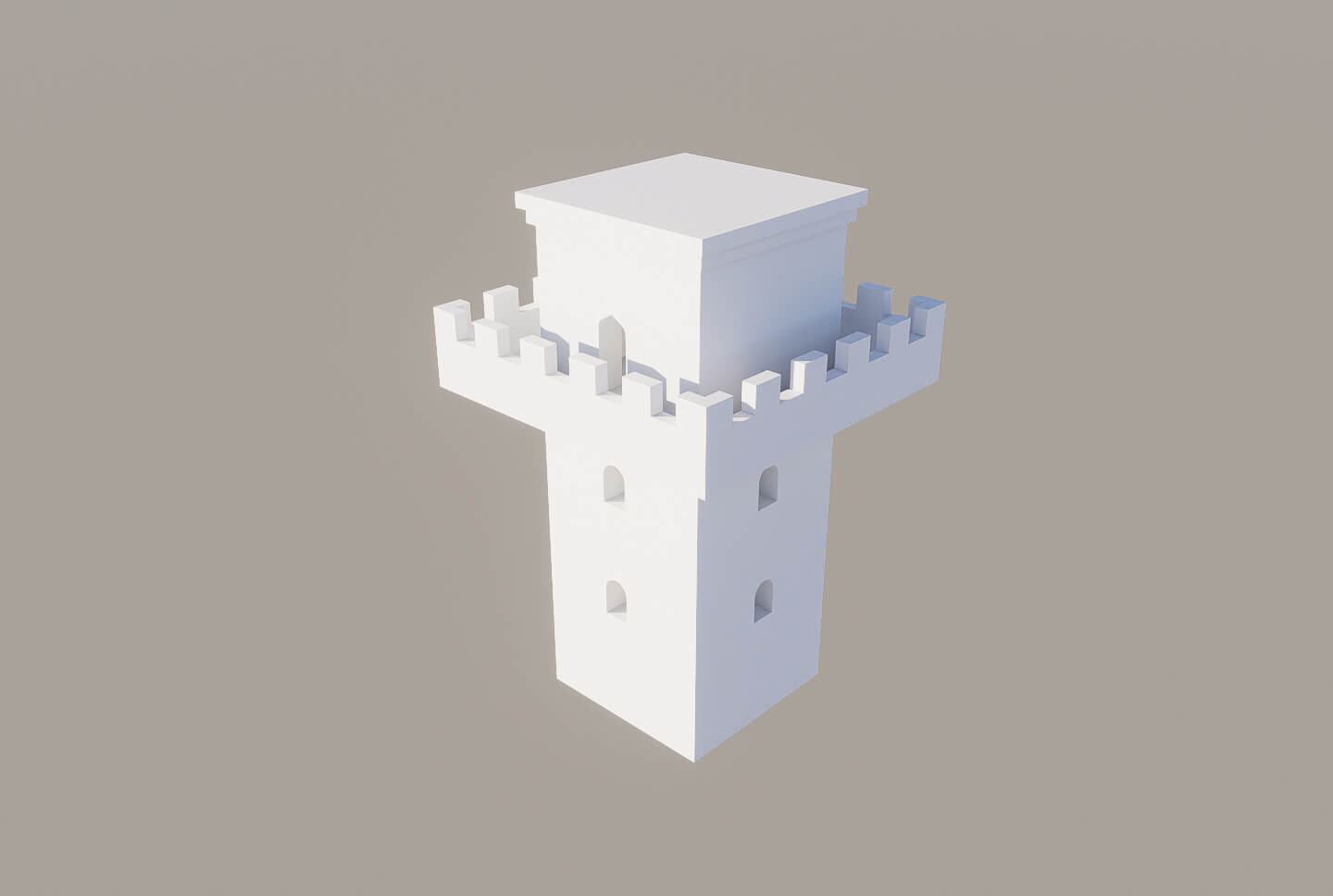 Medieval Castle Tower - 3D Model by AstorTango