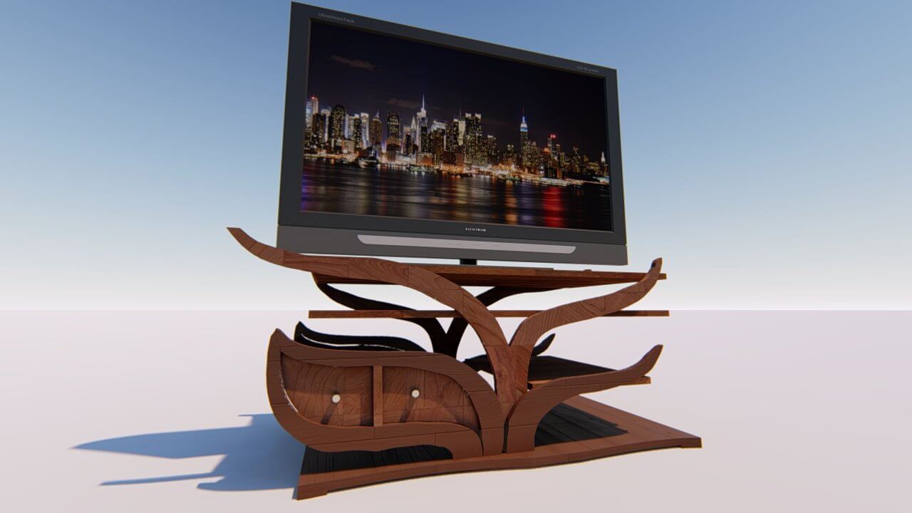 TV Table - 3D Model by Atif Mir