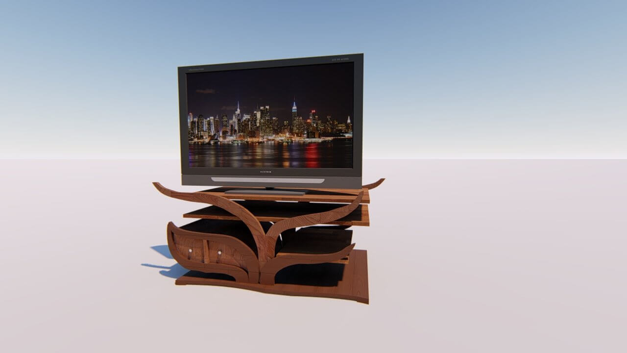 TV Table - 3D Model by Atif Mir