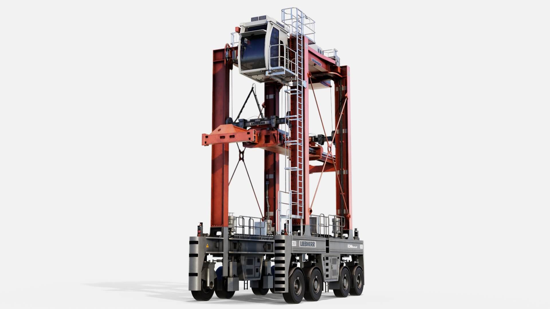 Straddle Carrier - 3D Model by atikarnz