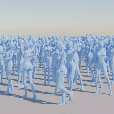 300 Low Poly Pose Collection - 3D Model by atn87