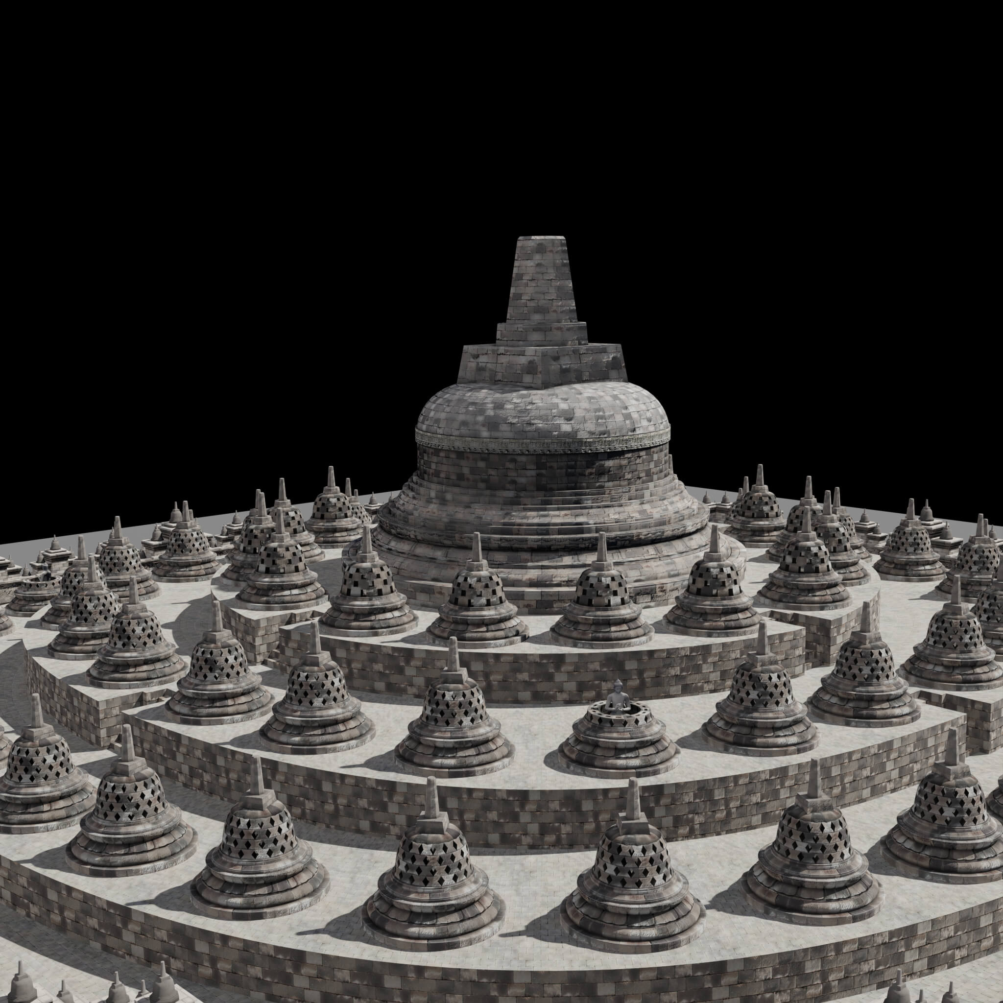 Borobudur 3D Model by atn87