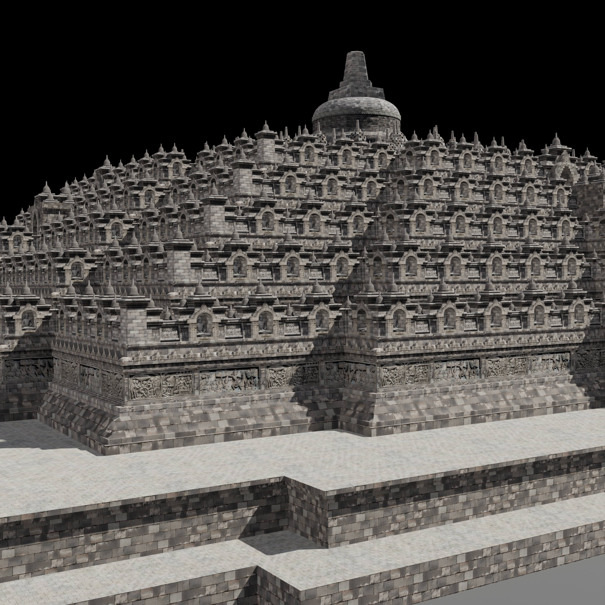 Borobudur 3D Model by atn87