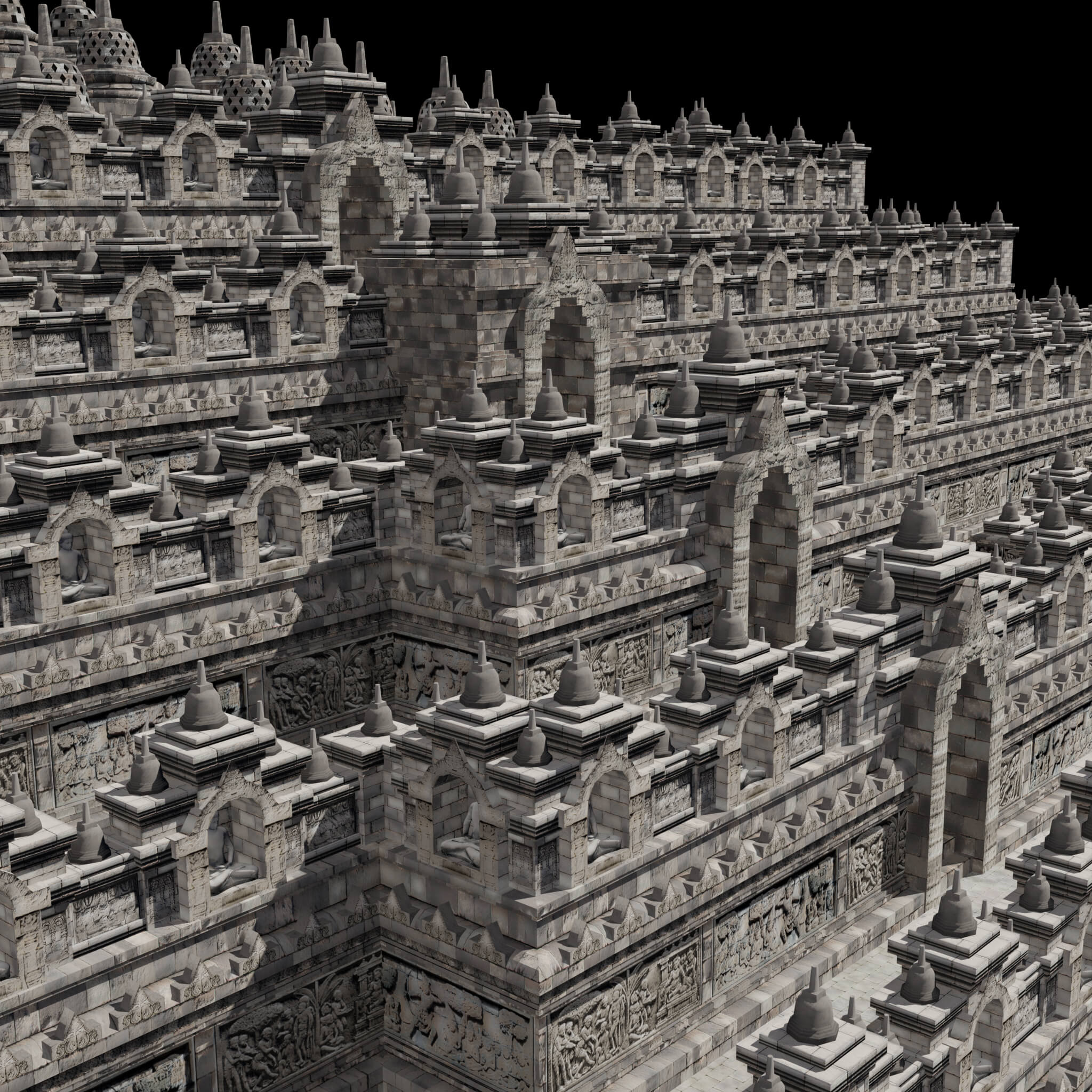 Borobudur 3D Model by atn87
