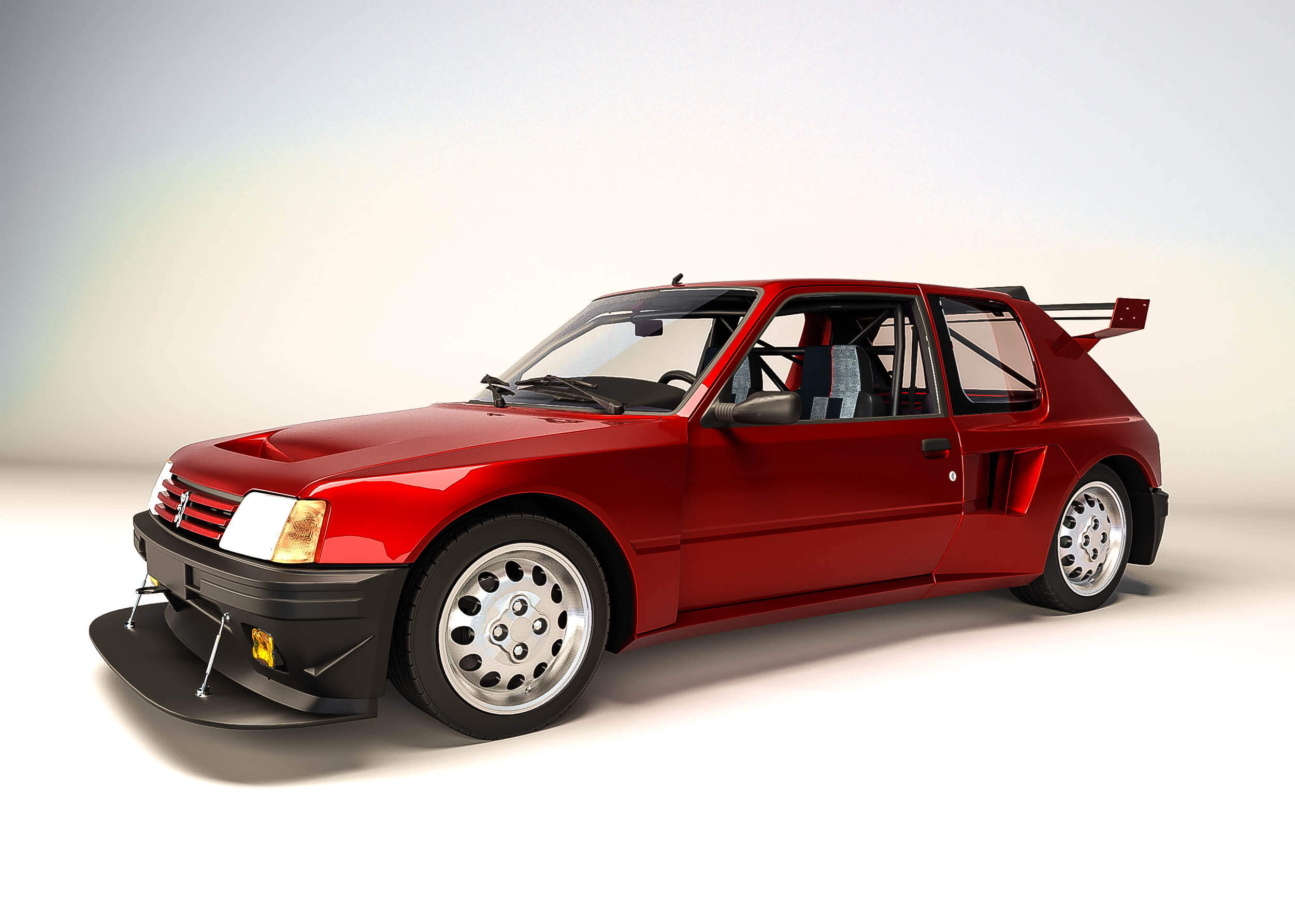 Peugeot 205 GTI Race 1984 - 3D Model by aur2l