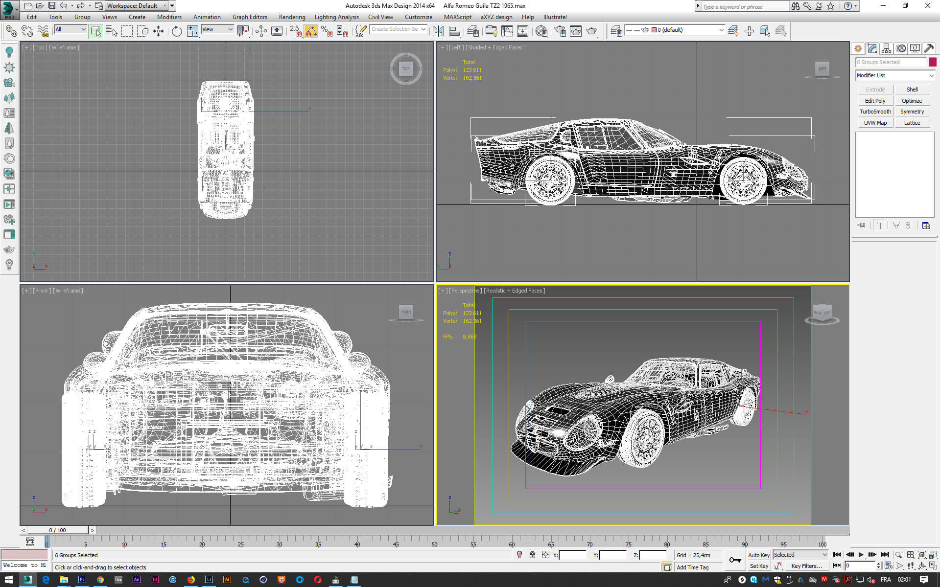 Guilia Alfa Romeo 1965 - 3D Model by aur2l