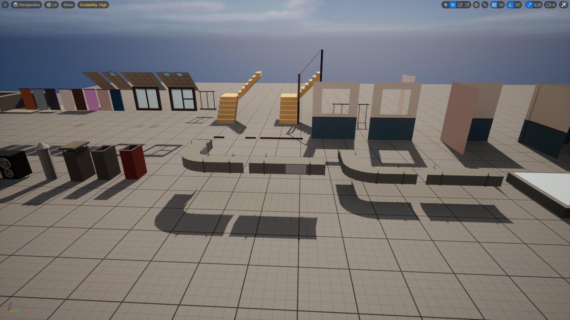 Modular Low Poly Build & House - Free 3D Model by aurelien