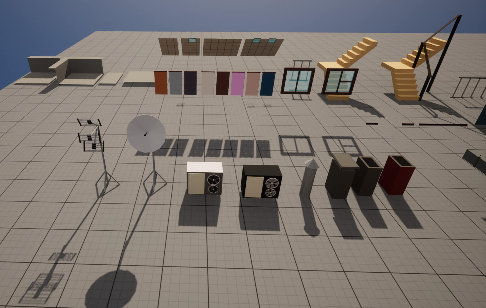 Modular Low Poly Build & House - Free 3D Model by aurelien