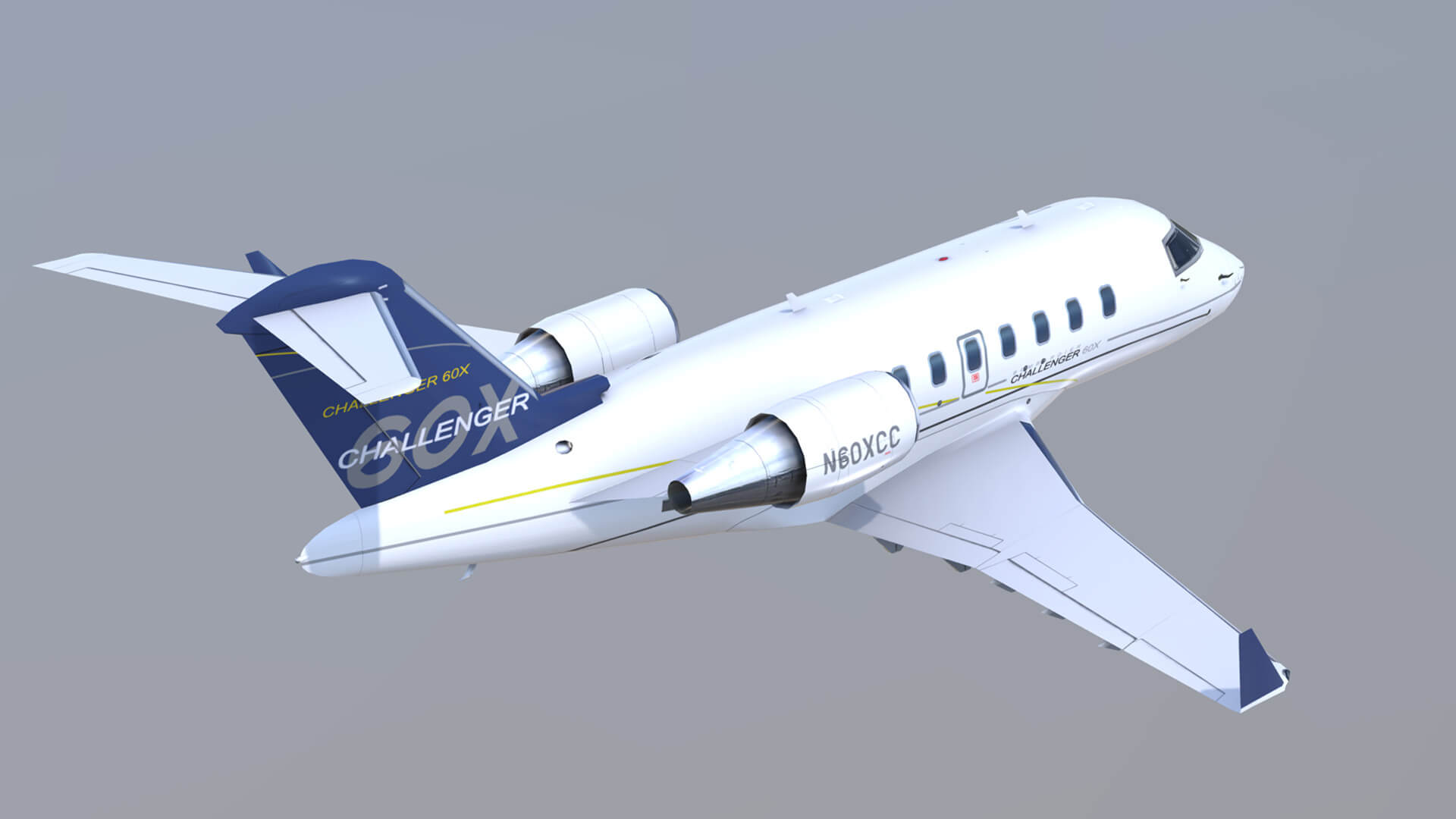 Bombardier Challenger CL-604/605 3D Model by Autoflex