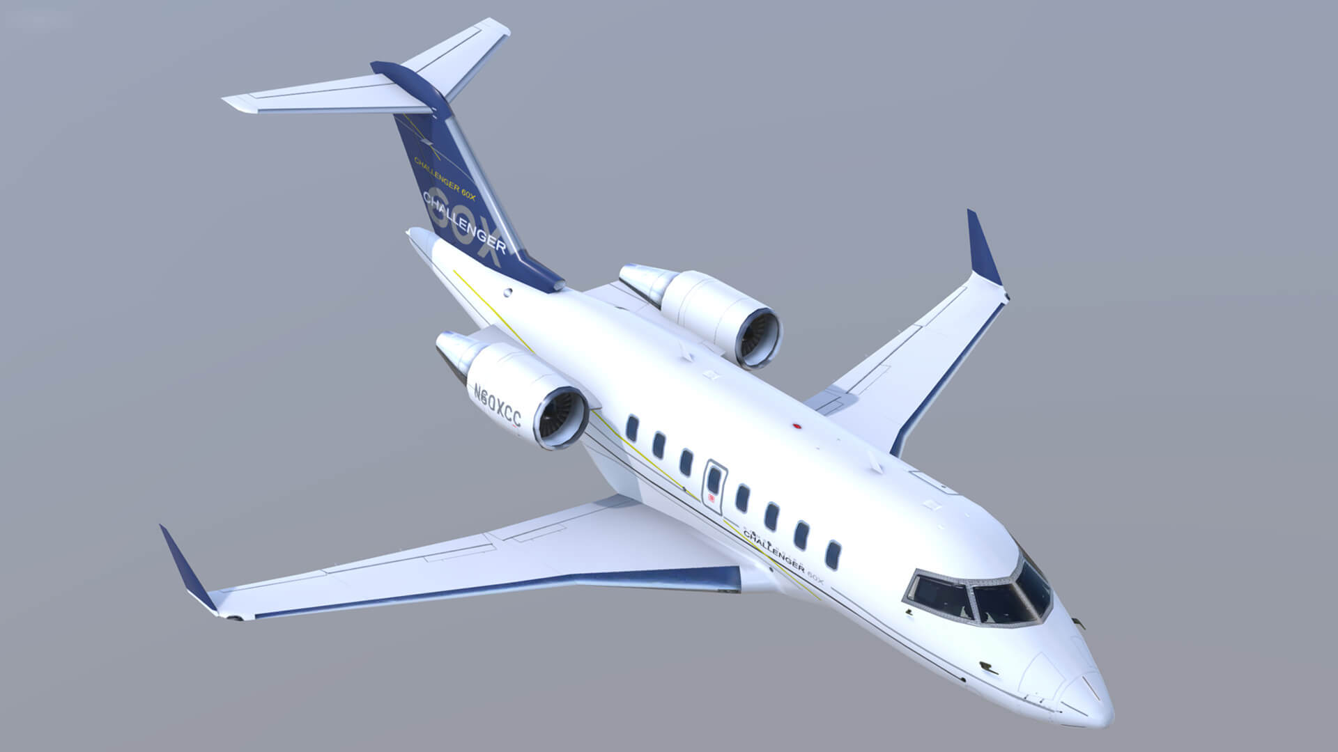 Bombardier Challenger CL-604/605 3D Model by Autoflex