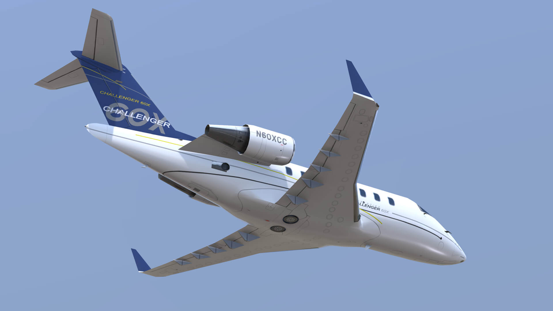 Bombardier Challenger CL-604/605 3D Model by Autoflex