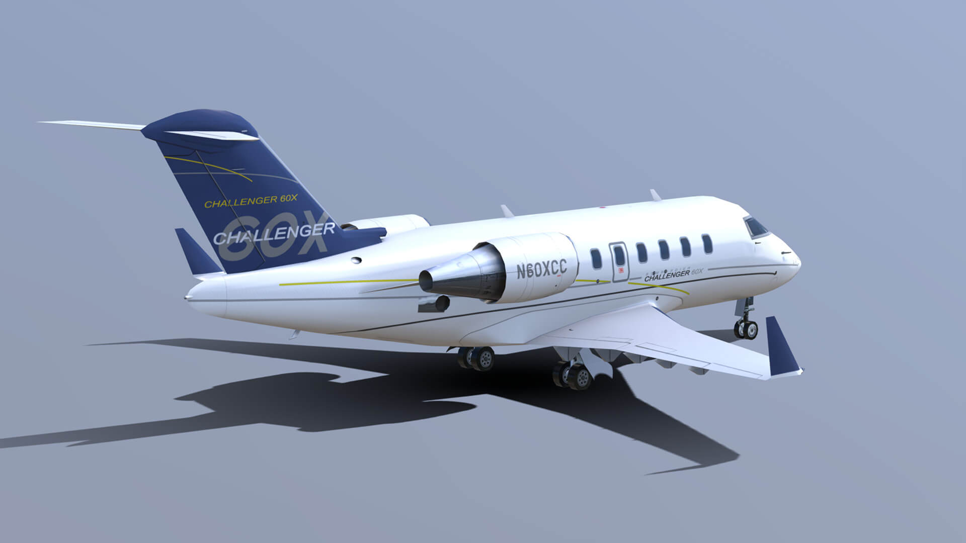 Bombardier Challenger CL-604/605 3D Model by Autoflex
