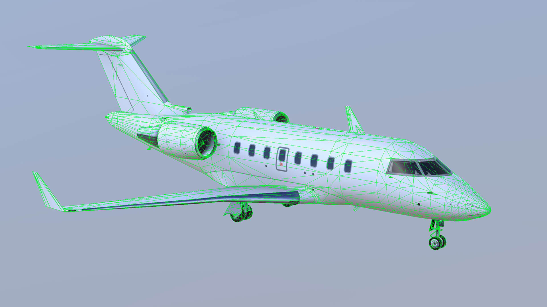 Bombardier Challenger CL-604/605 3D Model by Autoflex