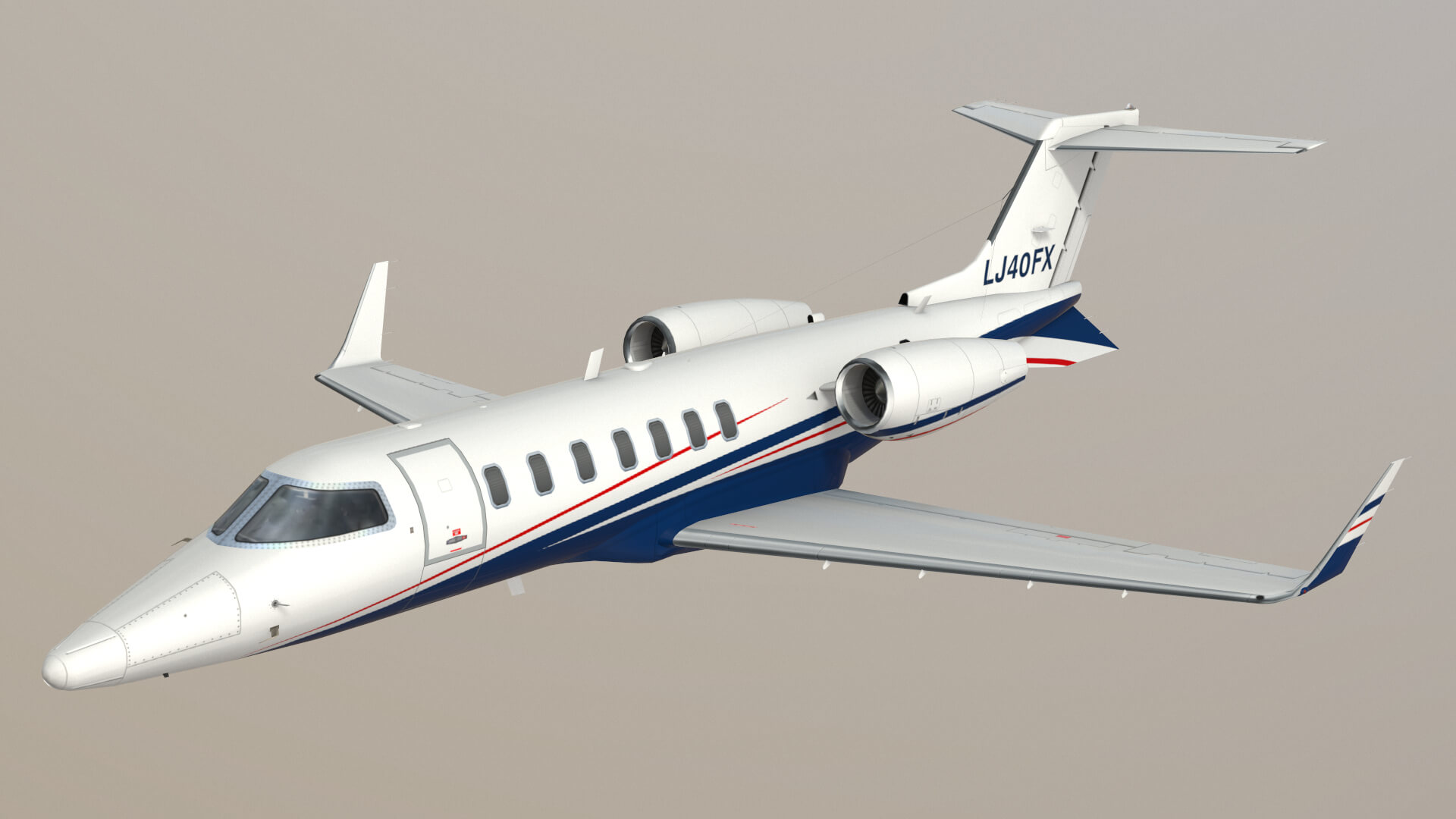 Bombardier Learjet 40 - 3D Model by Autoflex