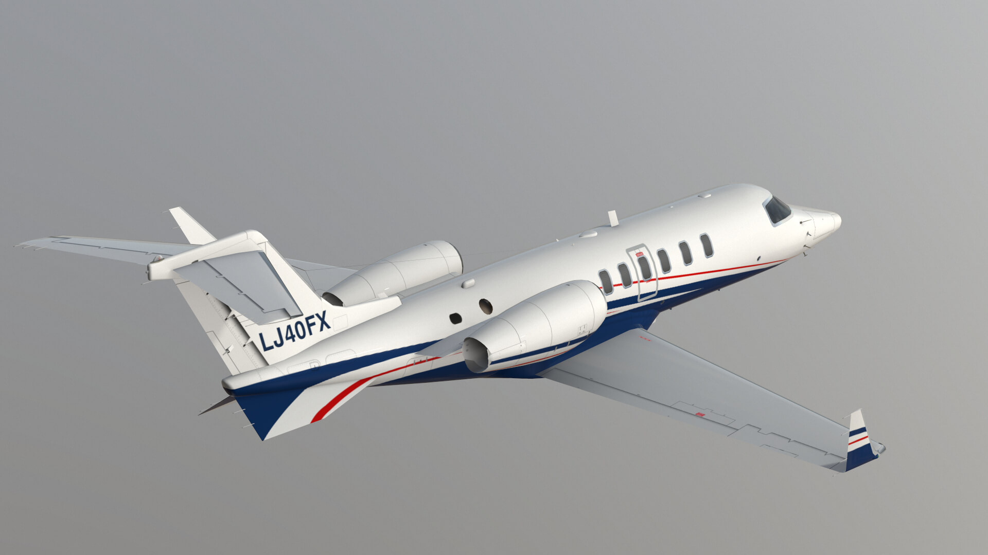 Bombardier Learjet 40 - 3D Model by Autoflex
