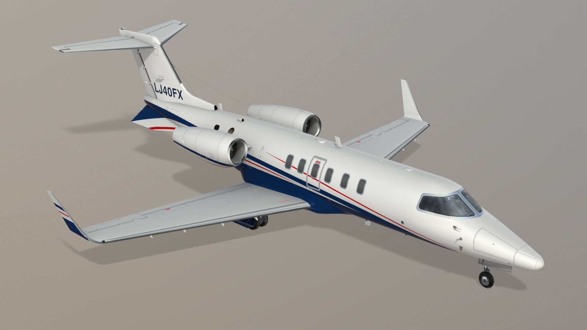Bombardier Learjet 40 - 3D Model by Autoflex